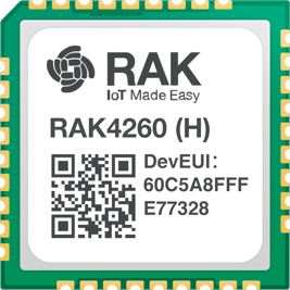 RAK Wireless Introduces RAK4260 module based on the ATSAMR34J18B LoRa® SiP