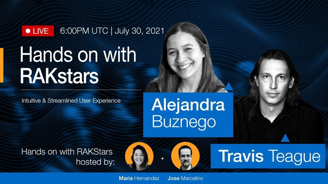 Hands-on with RAKStars Episode 35 with Travis Teague & Alejandra Buznego