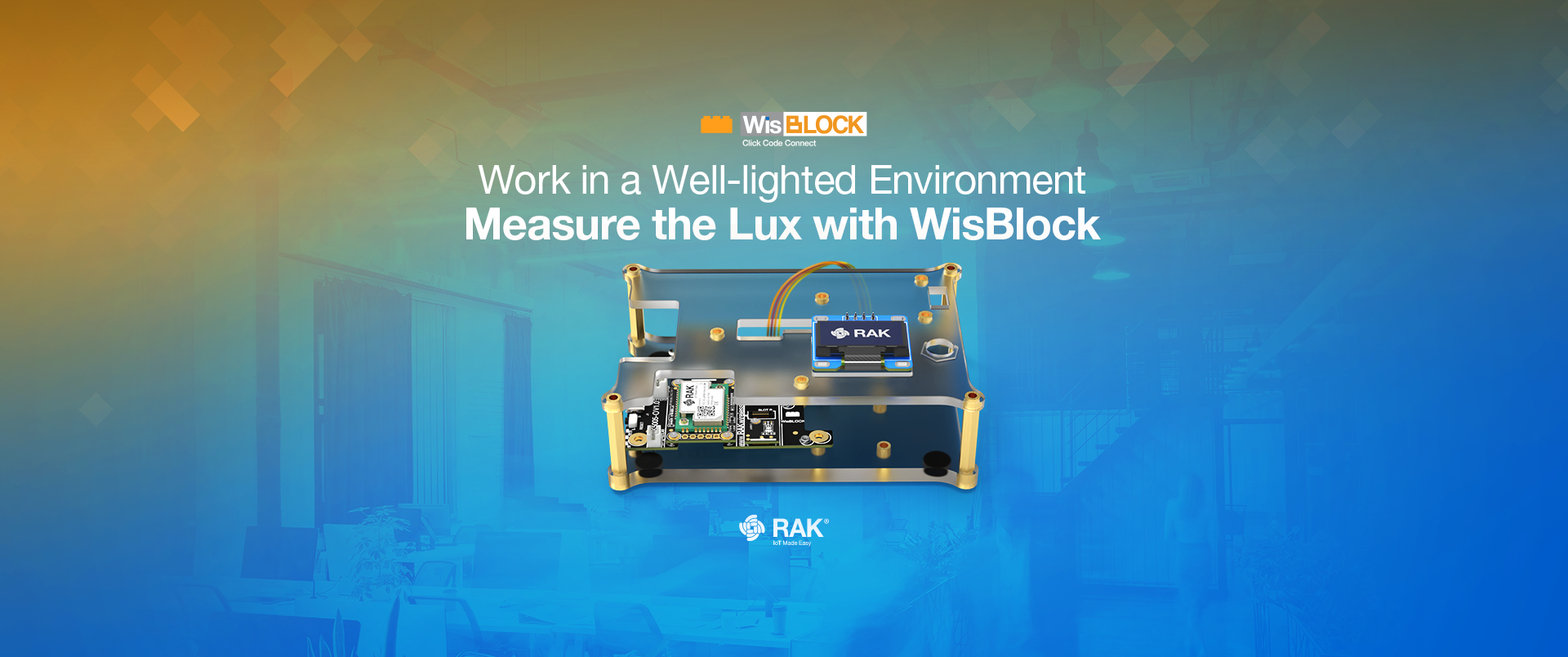 Build Wisblock platform to measure light levels - LoRaWAN module