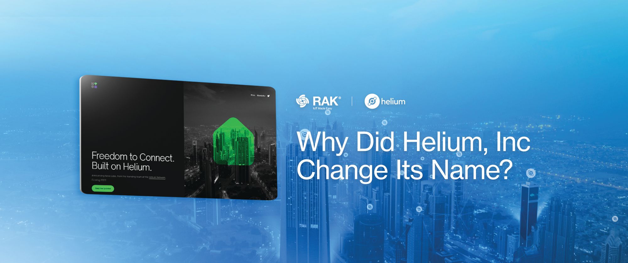 Amir Haleem, the CEO of Helium, Inc, renamed his corporation to be Nova ...