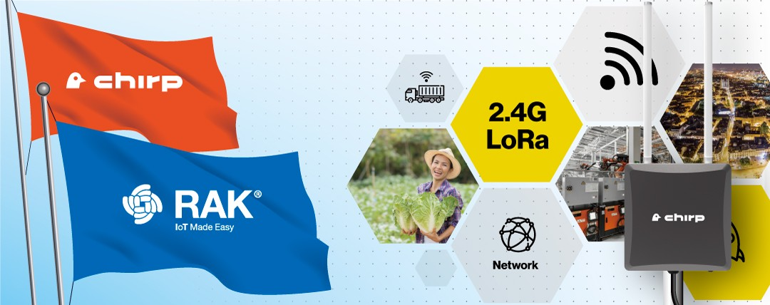 RAKwireless and Chirp Partnership: Powering the World's First 2.4G LoRa ...