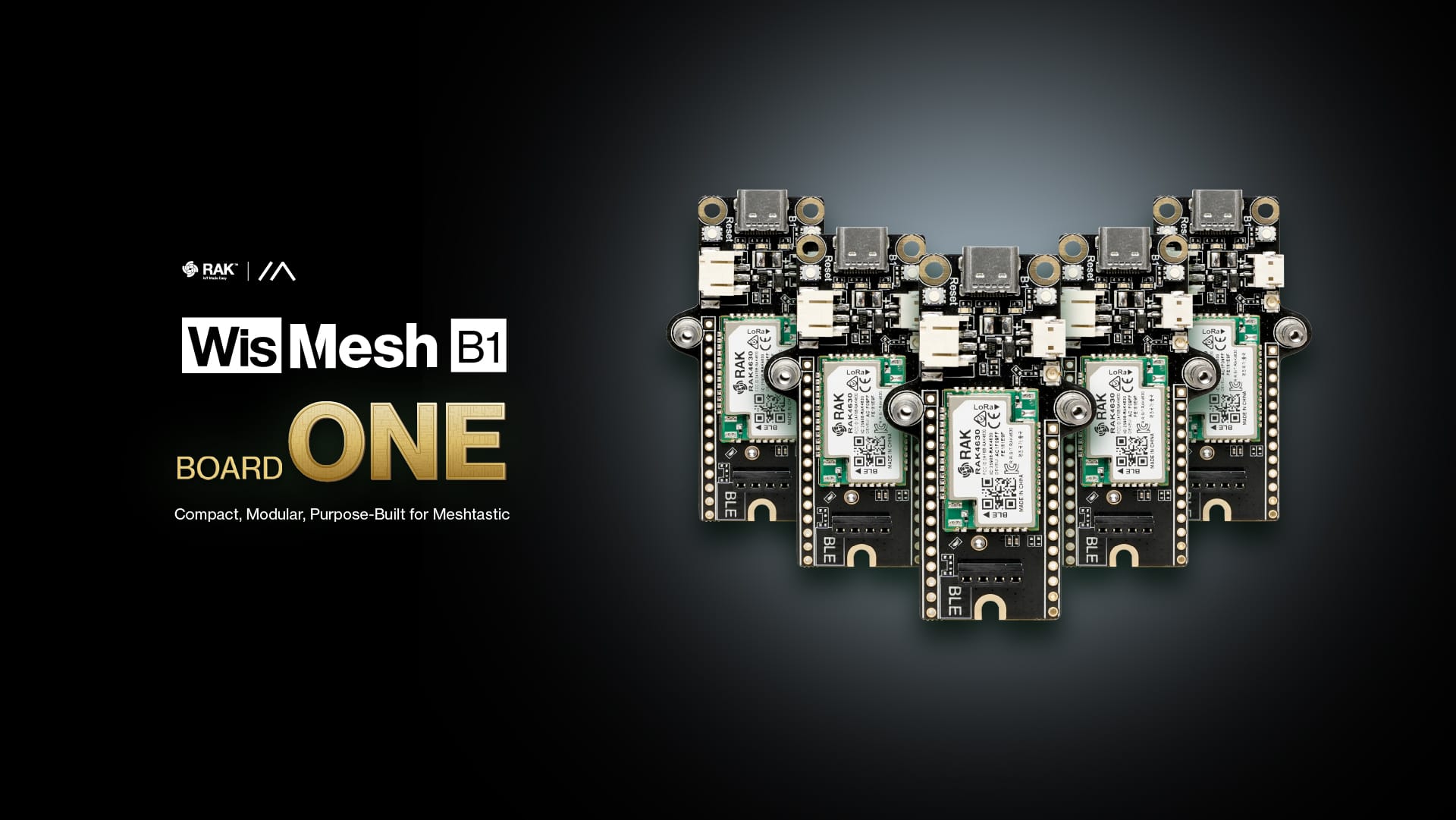 WisMesh Board ONE for Meshtastic: Compact and Modular Baseboard