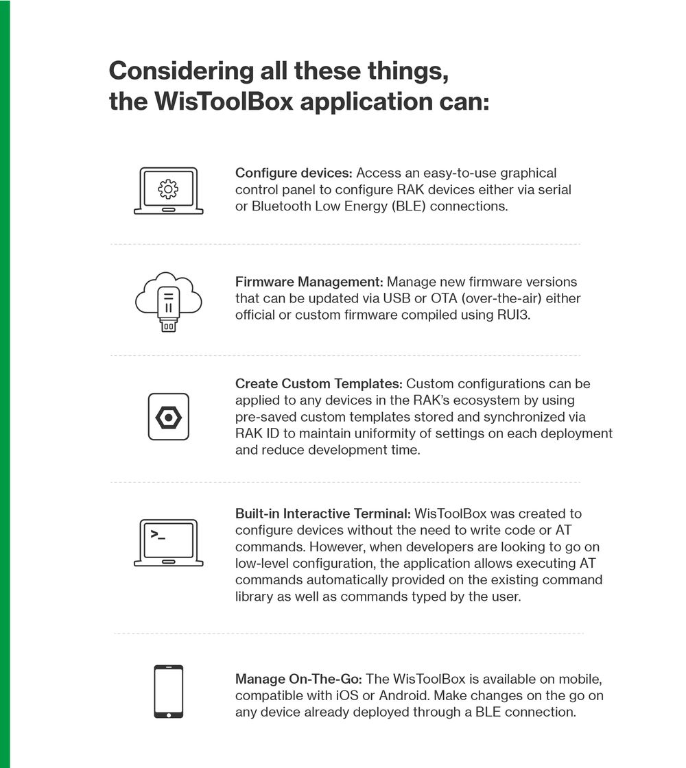 WisToolBox: free application to develope and manage IoT devices