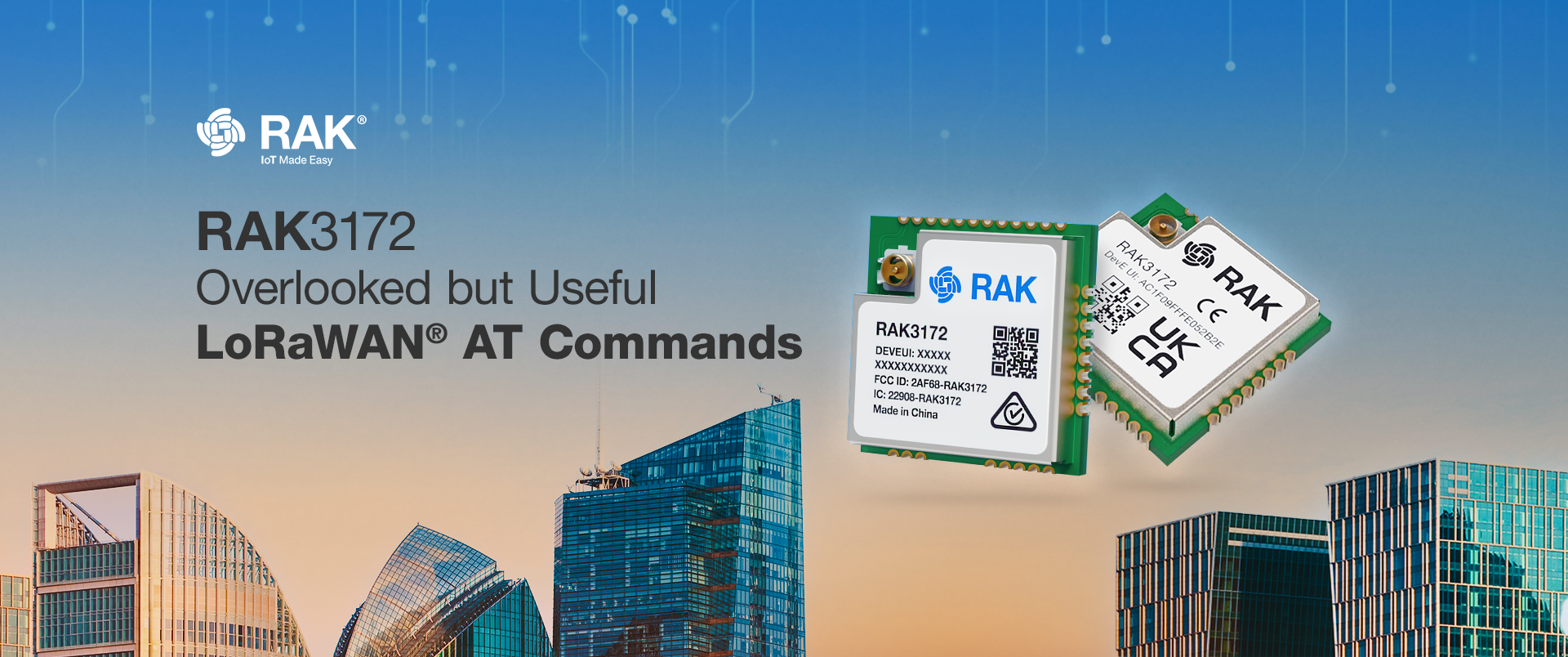RAK3172 for LoRaWAN® AT Commands - RAK Official Blogs