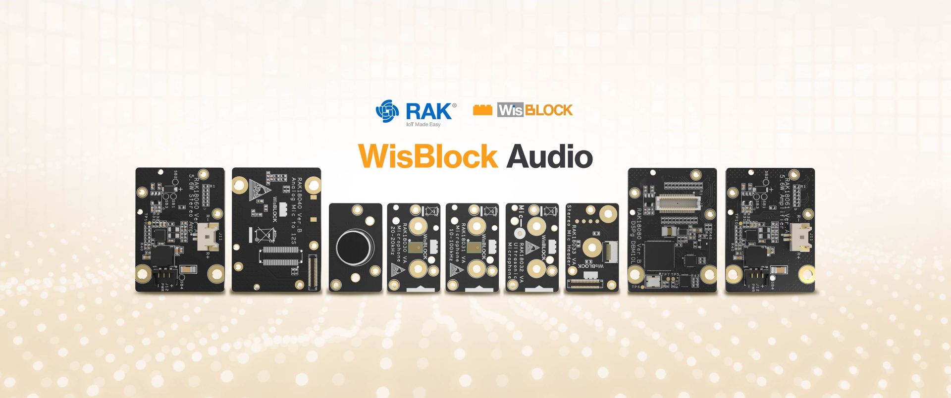 WisBlock Audio Modules for IoT: Listening and Talking